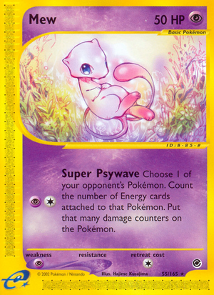 Mew (55/165) - Expedition Base Set Value - GoCollect