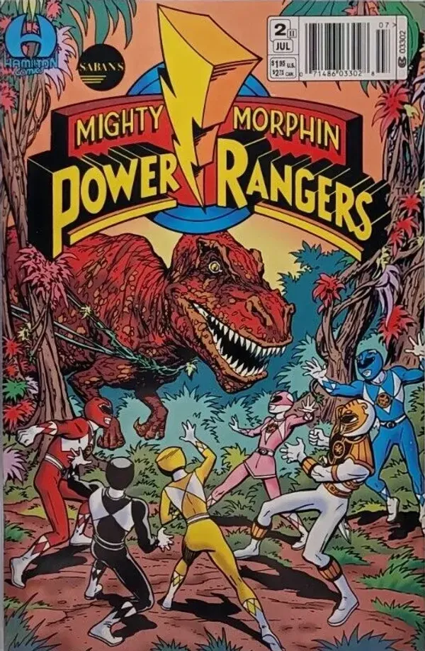 Saban's Mighty Morphin Power Rangers #2 (Newsstand Edition) Value - GoCollect (sabans-mighty ...