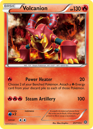 Volcanion (25/114) - Steam Siege Value - GoCollect