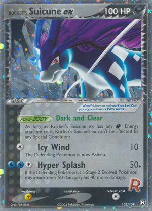 Rocket's Suicune ex (105/109) - Team Rocket Returns Value - GoCollect