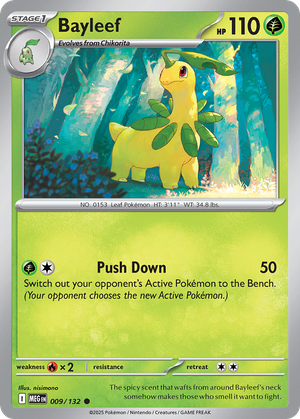 Bayleef (9/132) - Mega Evolution Value - GoCollect
