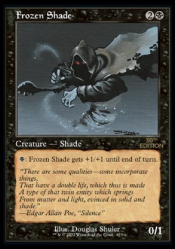 Frozen Shade (Magic 30th Anniversary Edition - Old Frame) Value ...