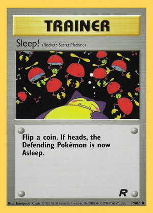 Sleep! (Trainer) (79/82) - Team Rocket (Unlimited) Value - GoCollect