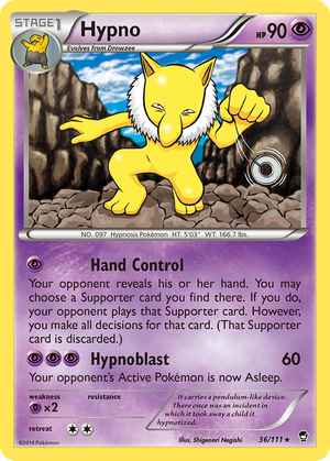 Hypno (36/111) - Furious Fists (Reverse Holo) Value - GoCollect