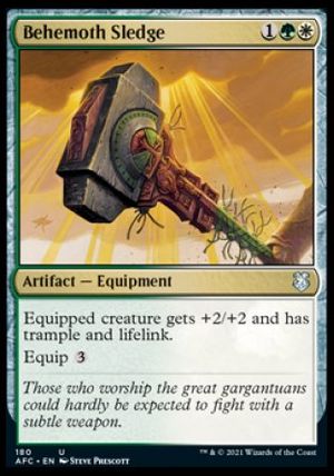 Behemoth Sledge (D&D Forgotten Realms Commander Decks) Value - GoCollect