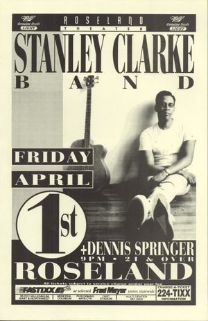 Stanley Clarke Band & Dennis Springer Roseland Theater 1994 Value ...