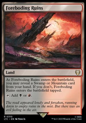 Foreboding Ruins (The Lord of the Rings Commander Decks) Value - GoCollect