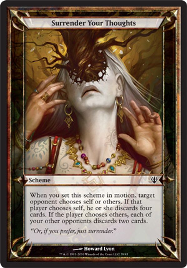 Surrender Your Thoughts (Archenemy - schemes) Value - GoCollect (surrender-your-thoughts ...