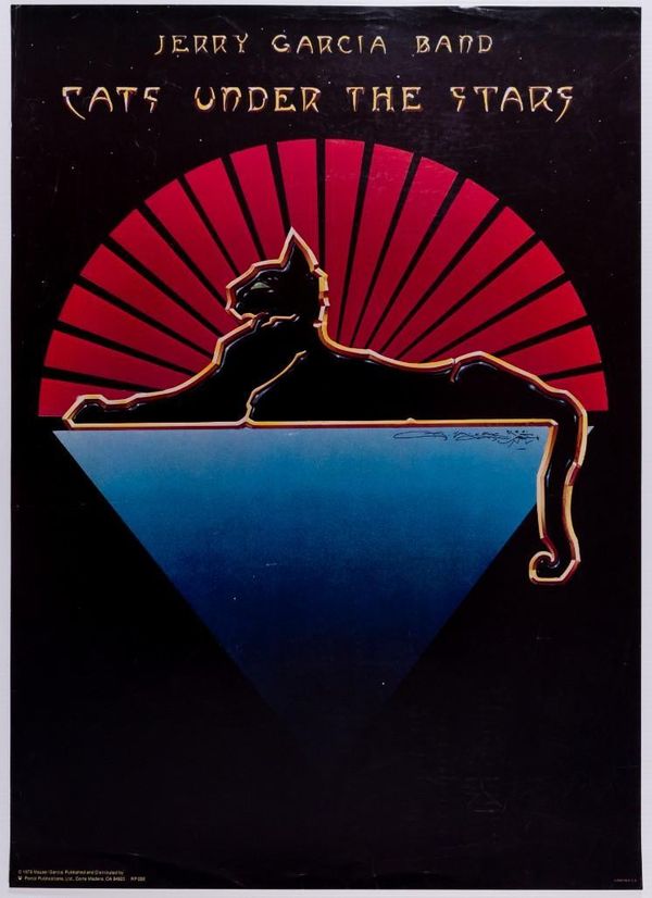 Jerry Garcia Band Cats Under The Stars Promotional Poster 1978 Value ...