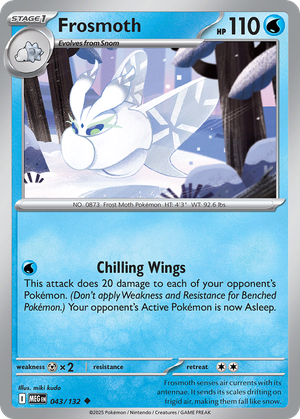 Frosmoth (43/132) - Mega Evolution (Reverse Holo) Value - GoCollect