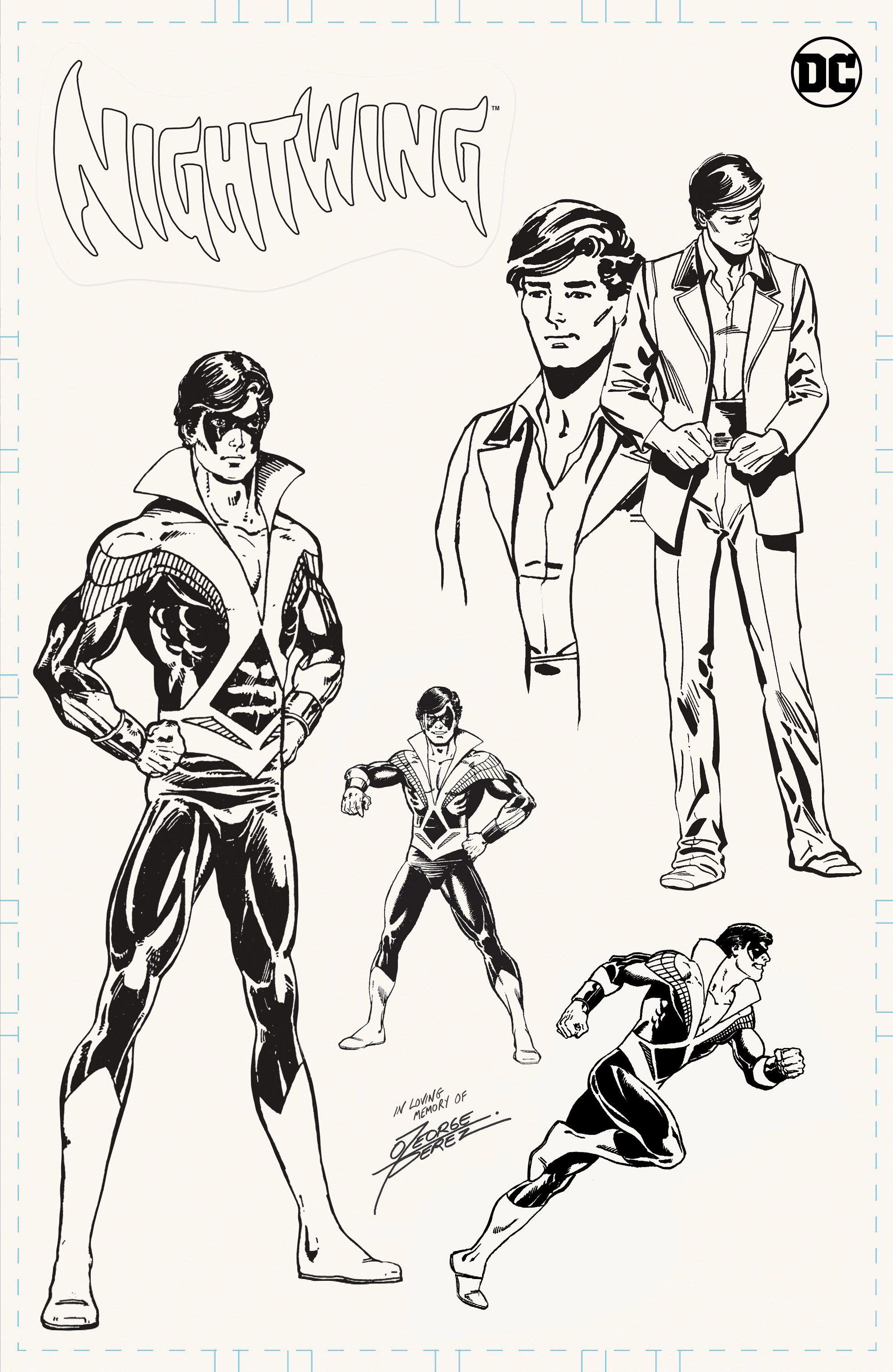 Nightwing #100 (Cvr H George Perez Art Board Design Card Stock Var ...