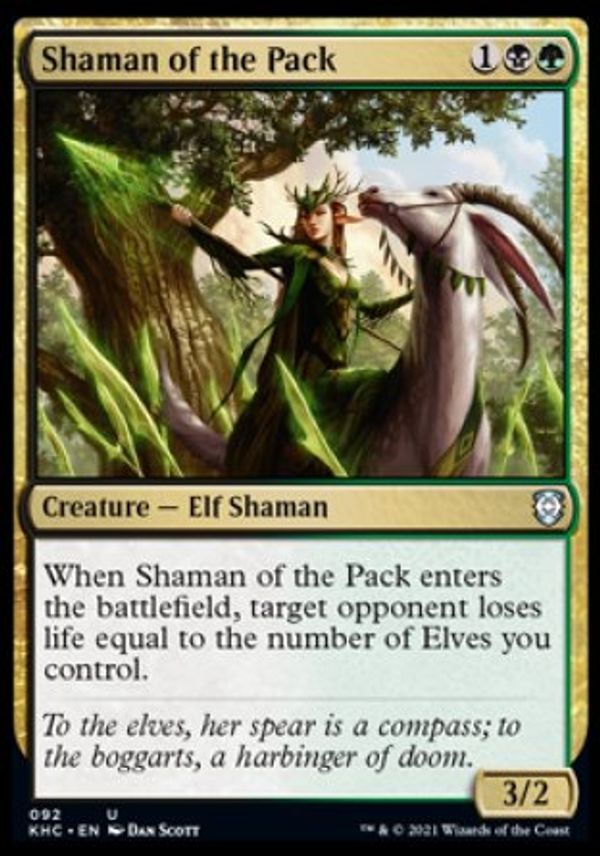 Shaman of the Pack (Kaldheim Commander Decks) Value - GoCollect (shaman ...
