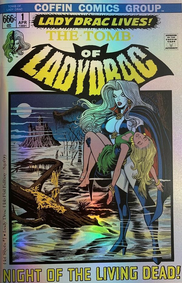 Lady Death: Hot Shots #1 (Lady Drac Holo Foil Edition) Value ...
