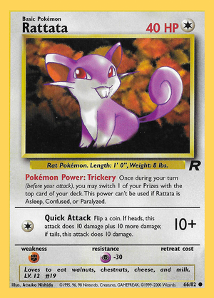 Rattata (66/82) - Team Rocket (Unlimited) Value - GoCollect
