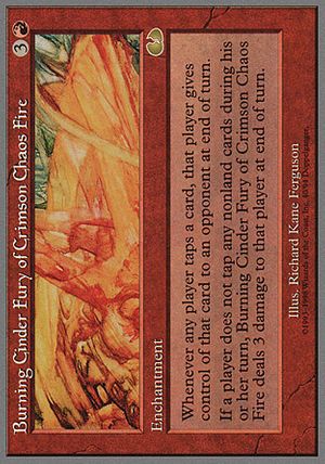 Burning Cinder Fury of Crimson Chaos Fire (Unglued) Value - GoCollect