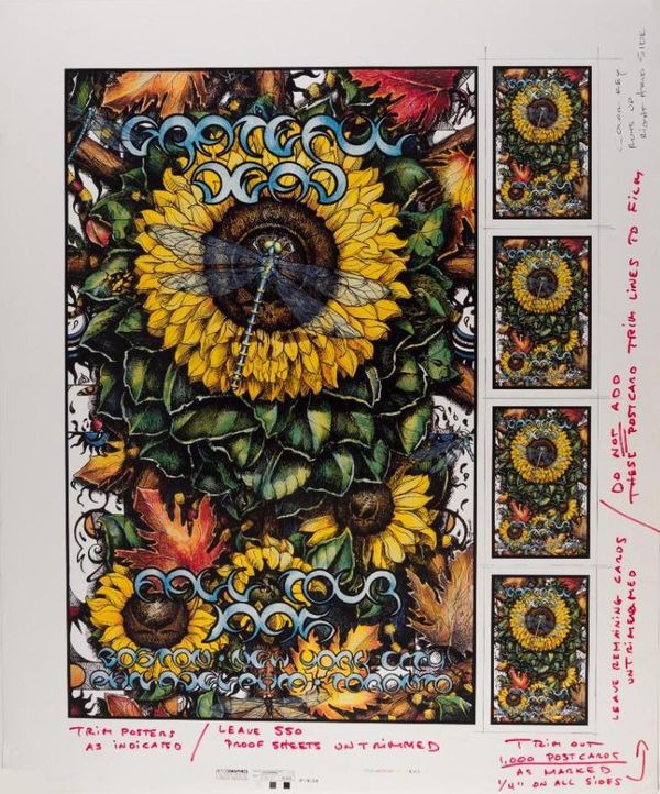 Grateful Dead Fall Tour Poster UNCUT PROOF 1995 Value - GoCollect ...