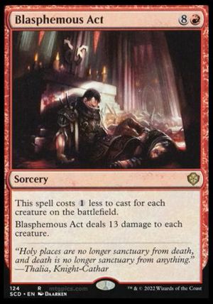 Blasphemous Act (Starter Commander Decks) Value - GoCollect