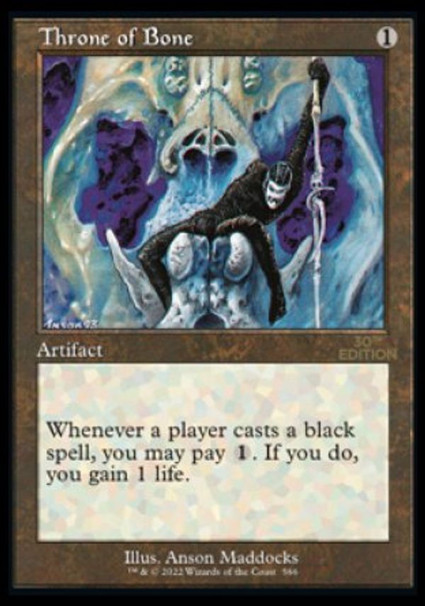 Throne of Bone (Magic 30th Anniversary Edition - Old Frame) Value ...