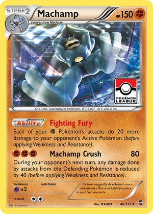 Machamp (46/111) - Furious Fists (Reverse Holo) Value - GoCollect