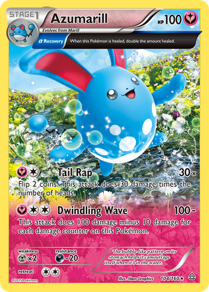 Azumarill (104/160) - Primal Clash (Reverse Holo) Value - GoCollect