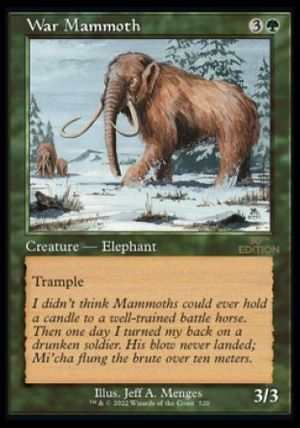 War Mammoth (Magic 30th Anniversary Edition - Old Frame) Value ...