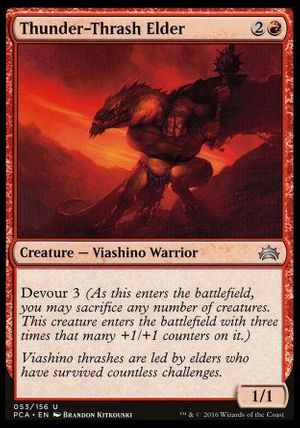 Thunder-Thrash Elder (Planechase Anthology decks) Value - GoCollect