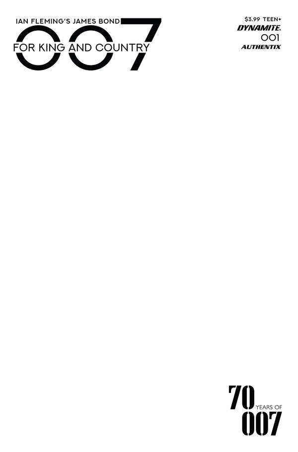 007: For King and Country #1 (Cvr E Blank Authentix) Value - GoCollect ...