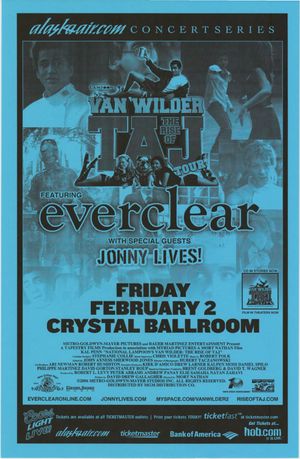 Van Wilder Rise of the Taj Tour featuring Everclear at Crystal Ballroom ...
