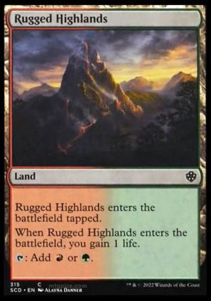 Rugged Highlands (Starter Commander Decks) Value - GoCollect