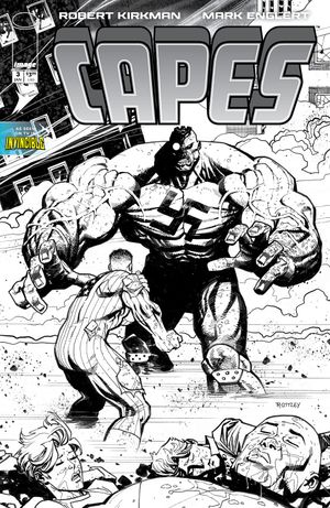 Invincible Universe Capes #3 (Cvr E Inc 1:50 Ryan Ottley B&W Variant ...