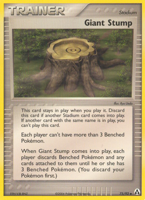 Giant Stump (Trainer: Stadium) (75/92) - Legend Maker (Reverse Holo ...