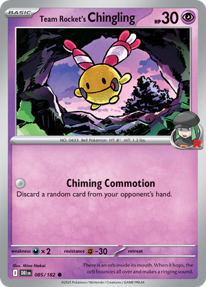 Team Rocket's Chingling (85/182) - Destined Rivals (Reverse Holo) Value ...