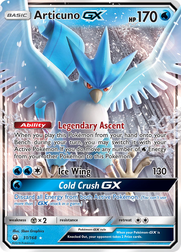 Articuno GX (31/168) - Celestial Storm Value - GoCollect (articuno-gx-31-168-celestial-storm )