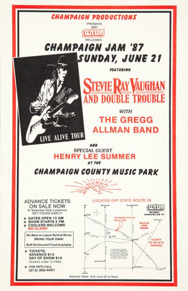 Stevie Ray Vaughan Champaign Jam 1987 Value - GoCollect (stevie-ray ...