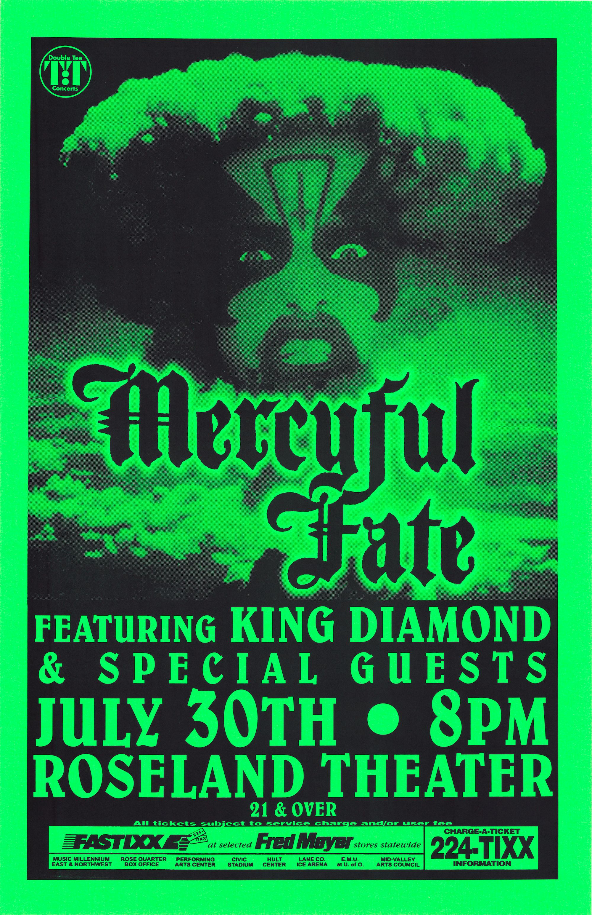 Mercyful Fate Roseland Theater 1998 Value - GoCollect (mercyful-fate ...