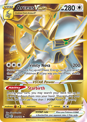 Arceus VSTAR (184/172) - Brilliant Stars Value - GoCollect