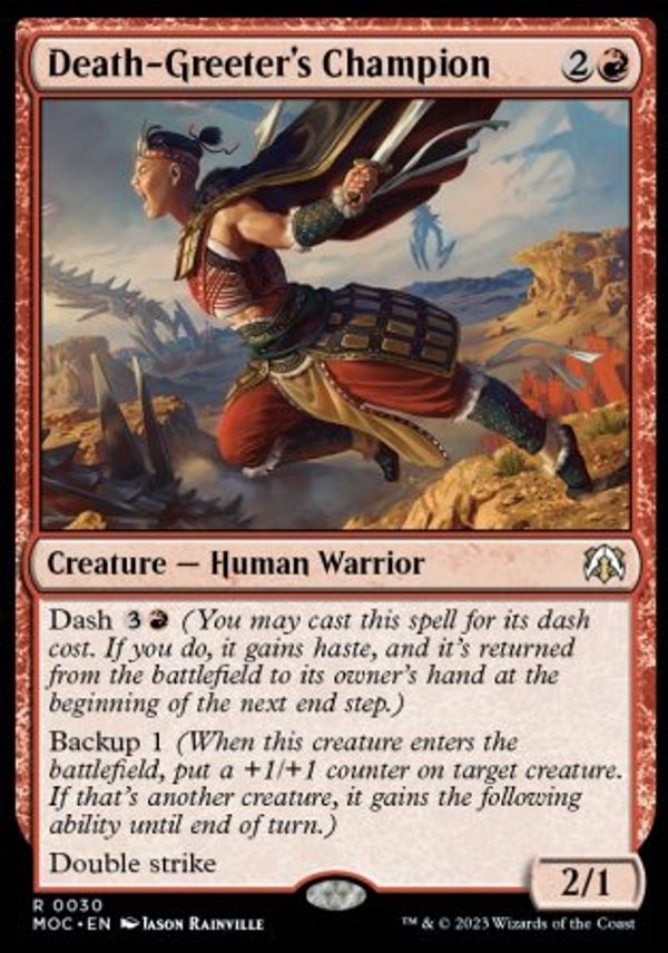 Death-Greeter's Champion (March of the Machine Commander Decks) Value ...