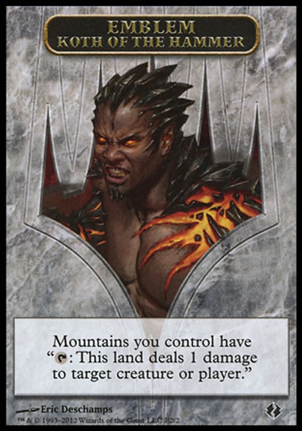 Emblem Koth of the Hammer (Venser vs. Koth) Value - GoCollect (emblem ...