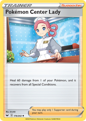 Pokémon Center Lady (Trainer: Supporter) (176/202) - Sword & Shield ...