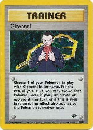 Giovanni (Trainer) (18/132) - Gym Challenge (Unlimited) Value - GoCollect