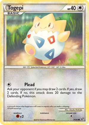 Togepi (70/90) - HS—Undaunted (Reverse Holo) Value - GoCollect (togepi ...