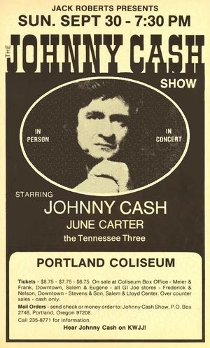 Johnny Cash Portland Coliseum 1979 Value - GoCollect