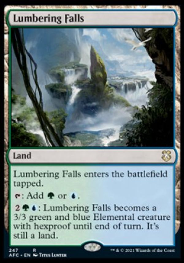 Lumbering Falls (D&D Forgotten Realms Commander Decks) Value ...
