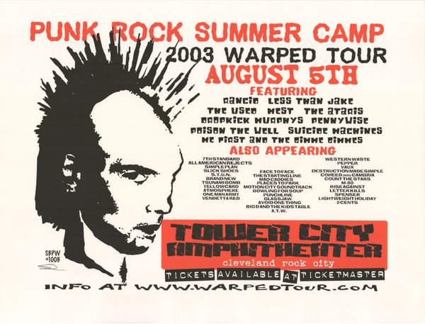2003 Warped Tour - Tower City Amphitheater (Punk Rock Summer Camp ...