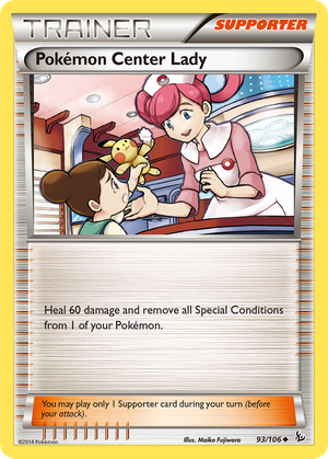 Pokémon Center Lady (Trainer: Supporter) (93/106) - Flashfire Value ...