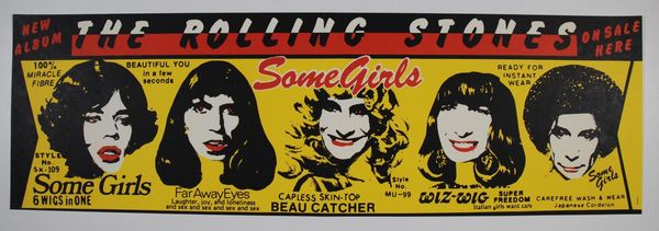 The Rolling Stones Some Girls Promotional Poster 1978 Value - GoCollect ...