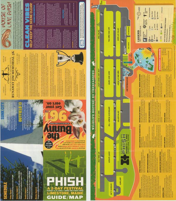 Phish 2-Day Festival at Loring Air Force Base 2003 Guide/Map Value ...