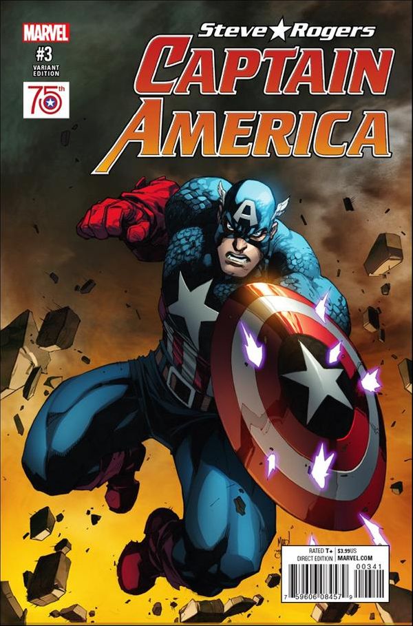 Captain America: Steve Rogers #3 (Cap America 75th Anniv Variant) Value ...
