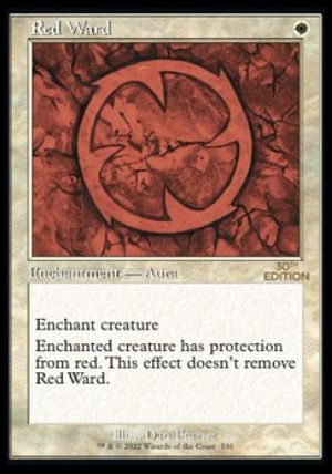 Red Ward (Magic 30th Anniversary Edition - Old Frame) Value - GoCollect