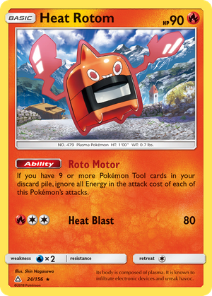 Heat Rotom (24/156) - Ultra Prism Value - GoCollect (heat-rotom-24-156 ...